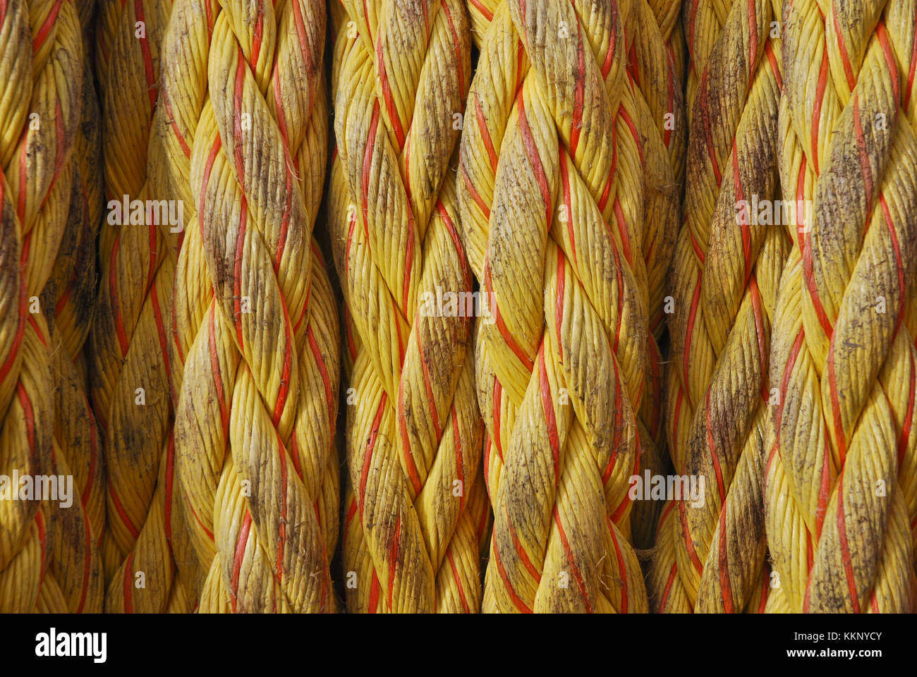 Cargo Ship Polypropylene Mooring Rope Stock Photo - Alamy