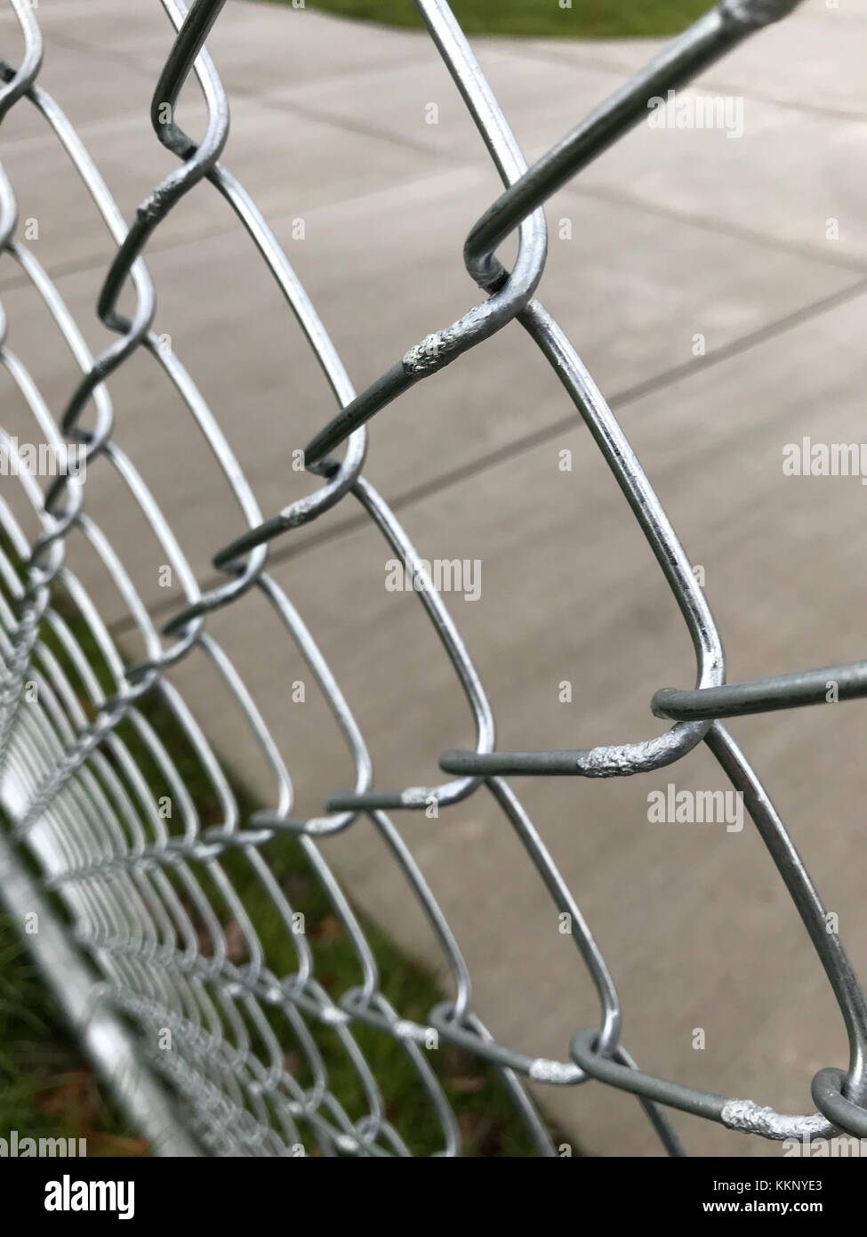 Section of chain link fence Stock Photo - Alamy