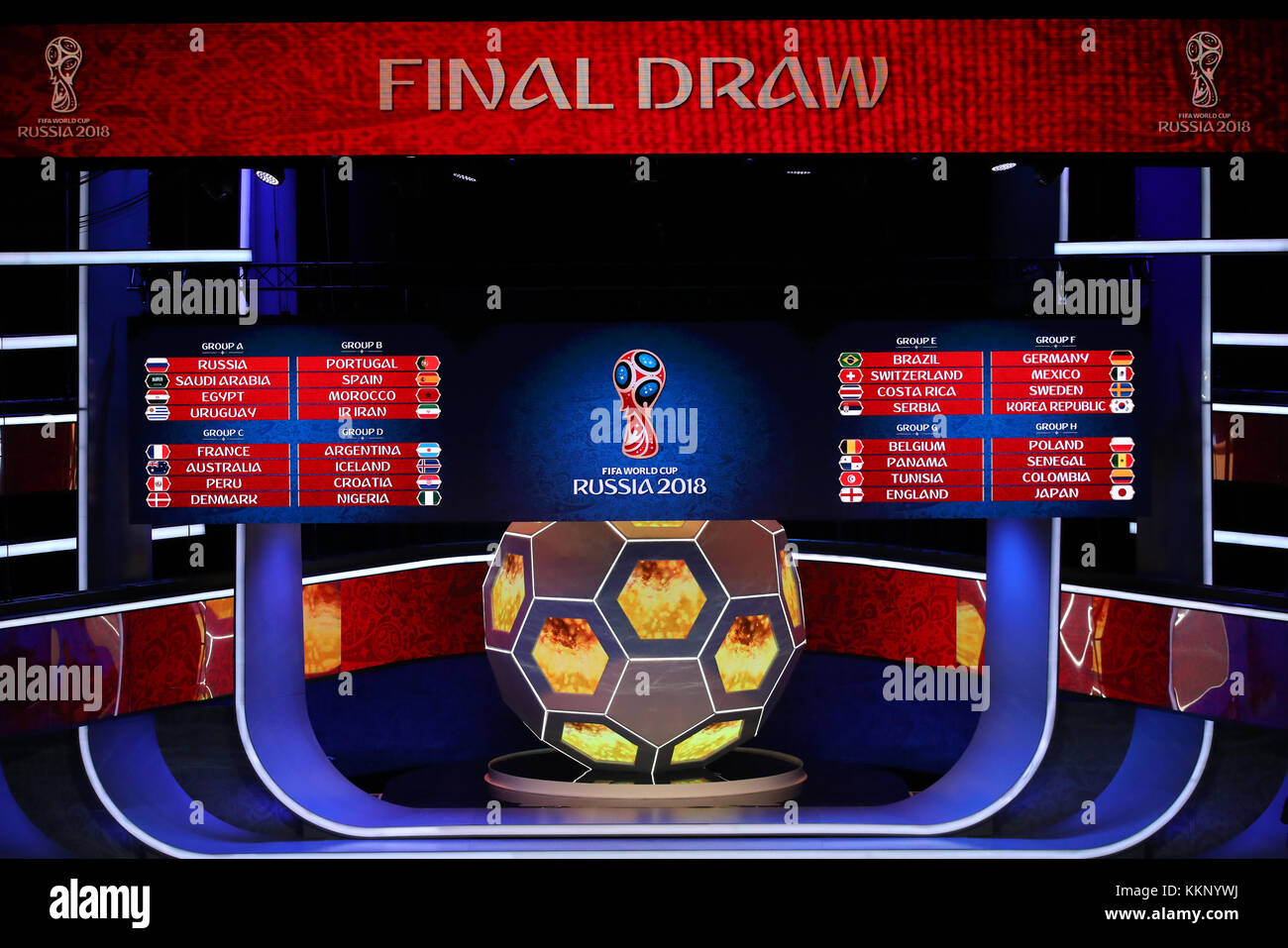 A general view during the FIFA 2018 World Cup draw at The Kremlin ...