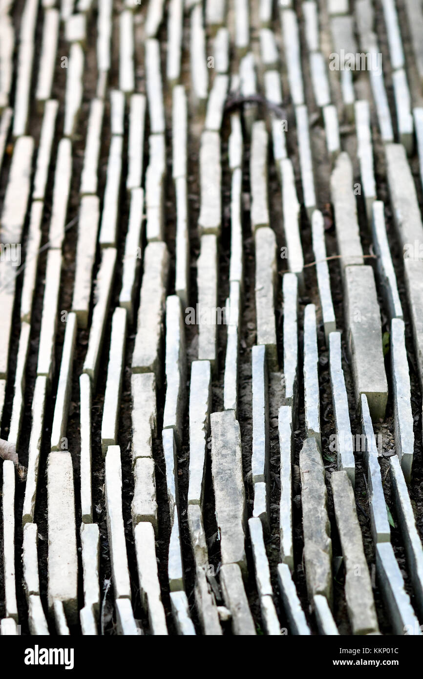 Tiles flowing formation Stock Photo - Alamy