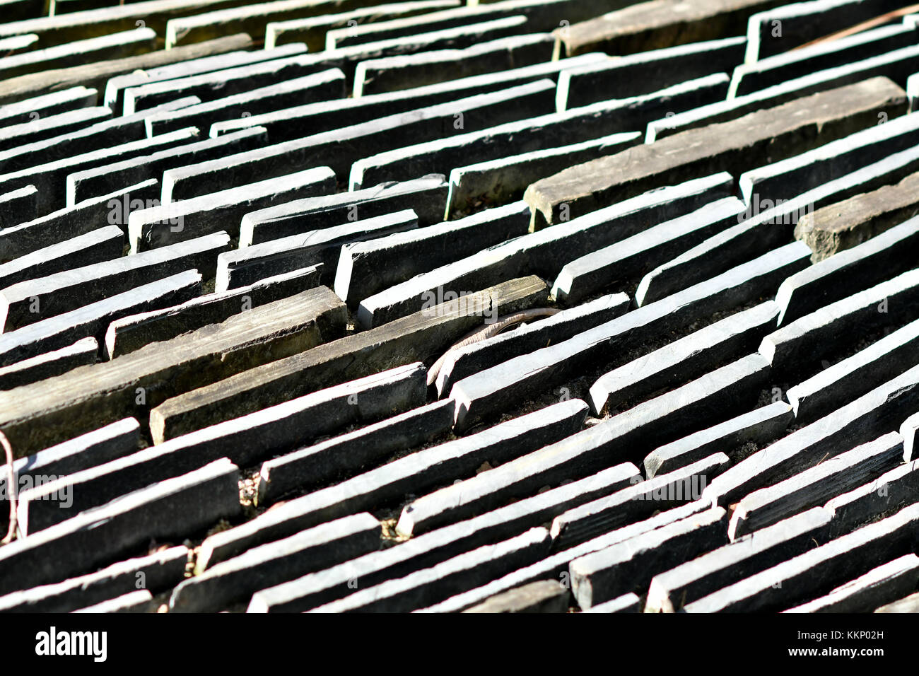 Tiles flowing formation Stock Photo - Alamy