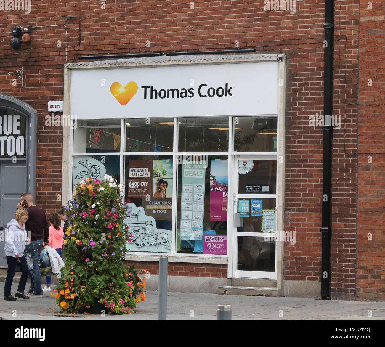 A Thomas Cook Travel shop in Carrickfergus Northern Ireland. On 01st ...