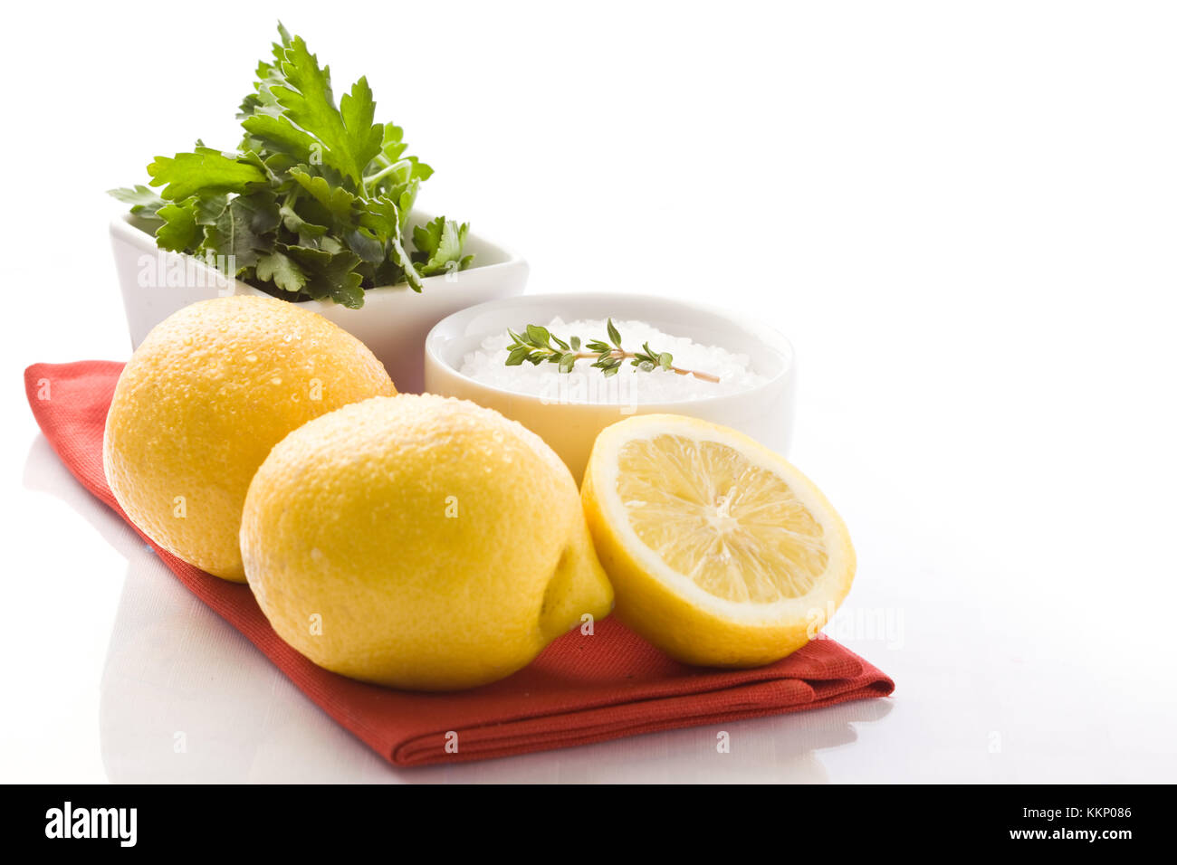 photo of differents ingredients used for fish Stock Photo - Alamy