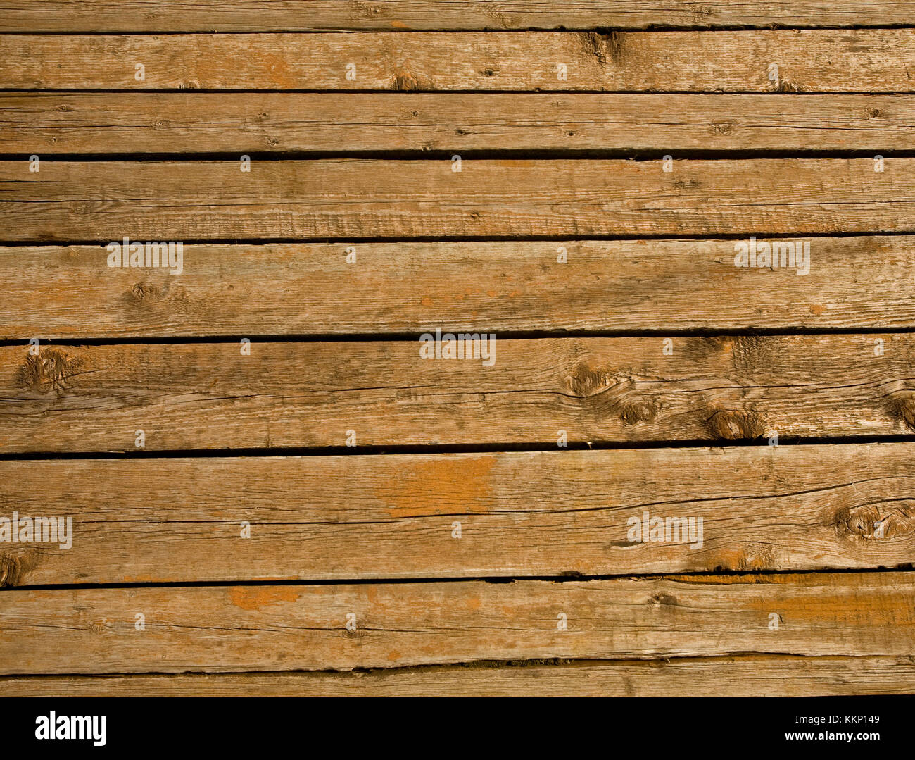 old wooden background with horizontal boards Stock Photo - Alamy