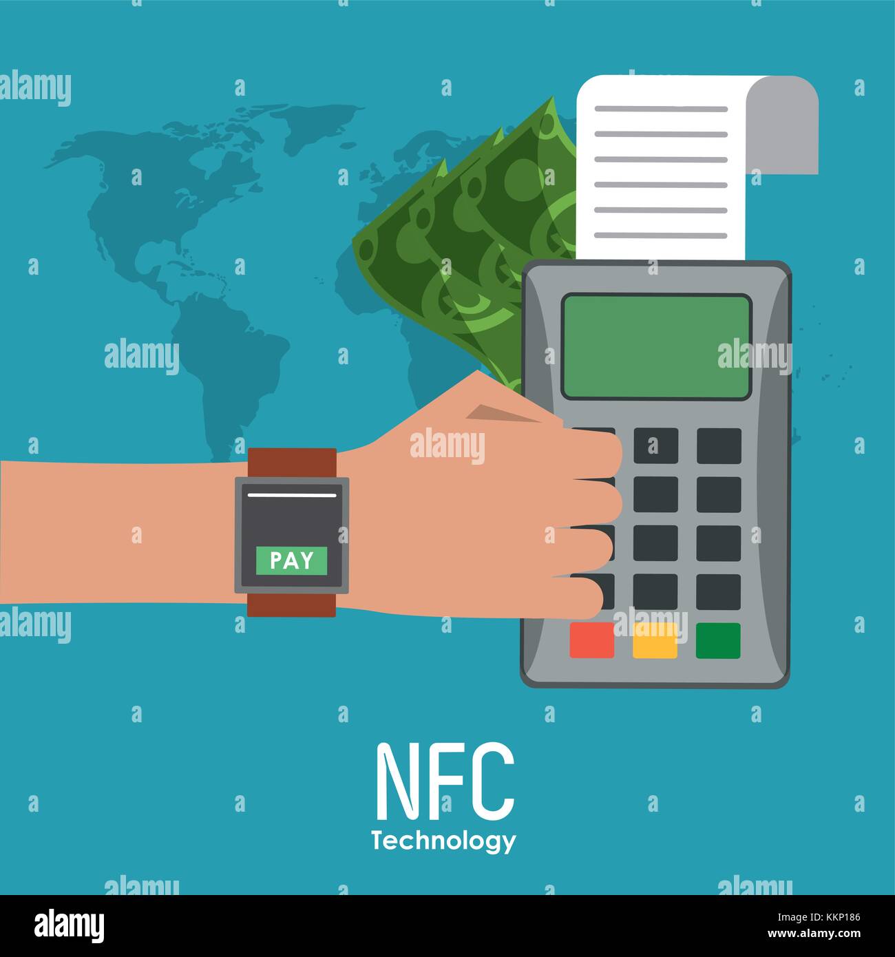 NFC technology icons Stock Vector Image & Art - Alamy