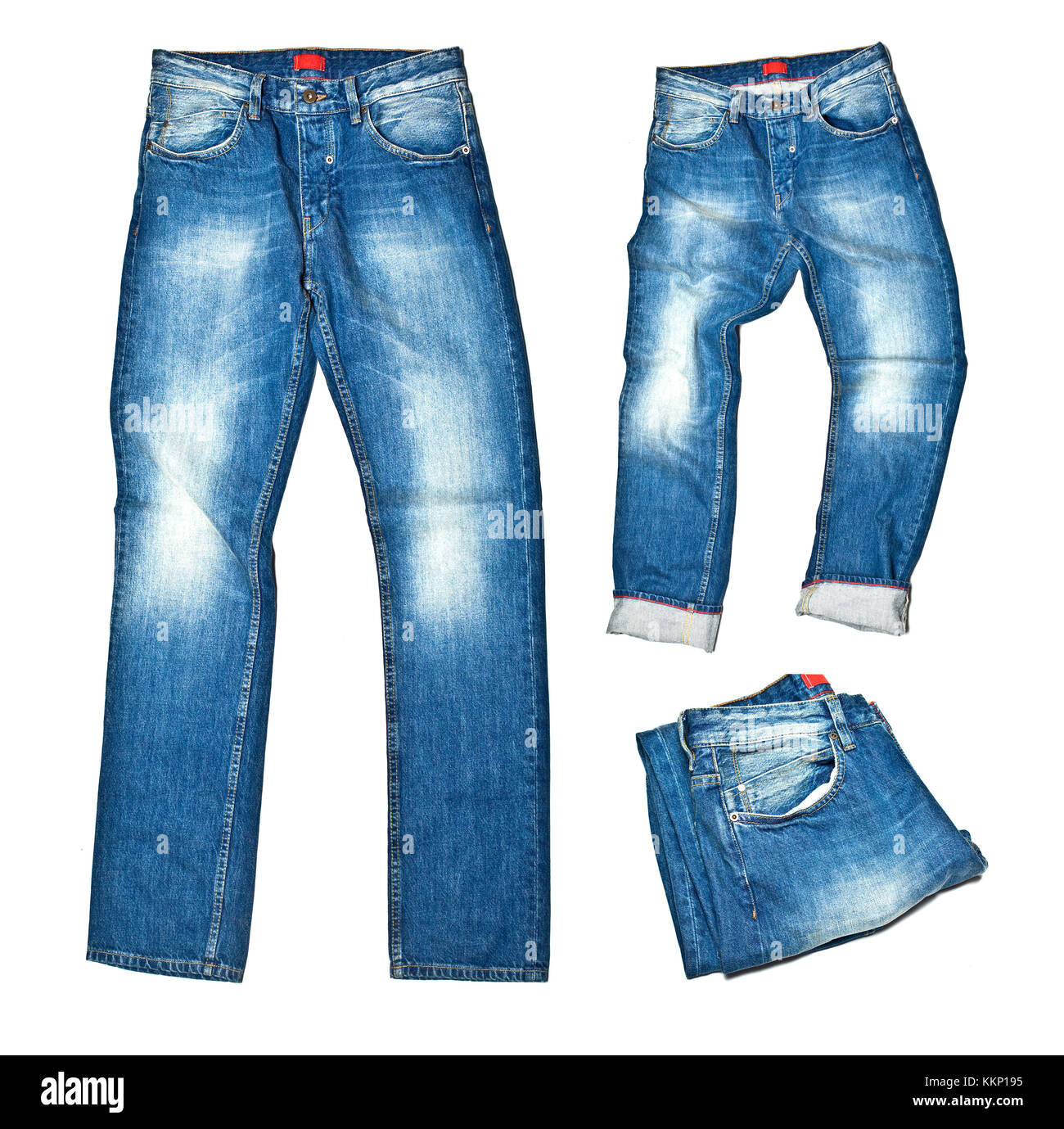 Jeans isolated on white background Stock Photo - Alamy