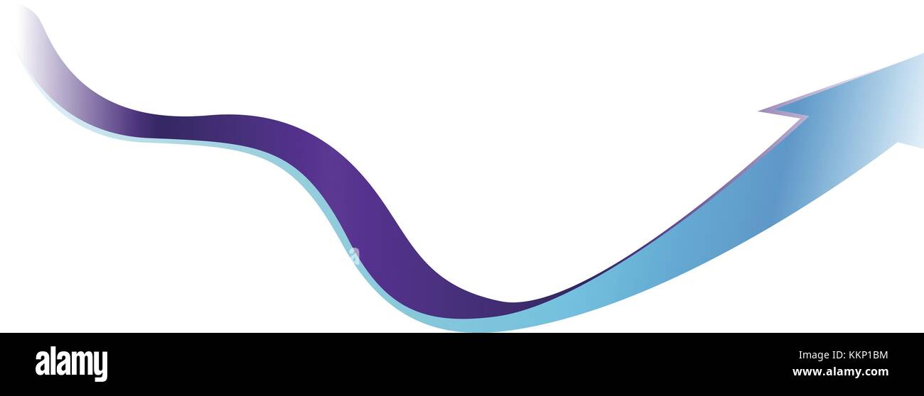 3d render of blue arrow Stock Photo - Alamy