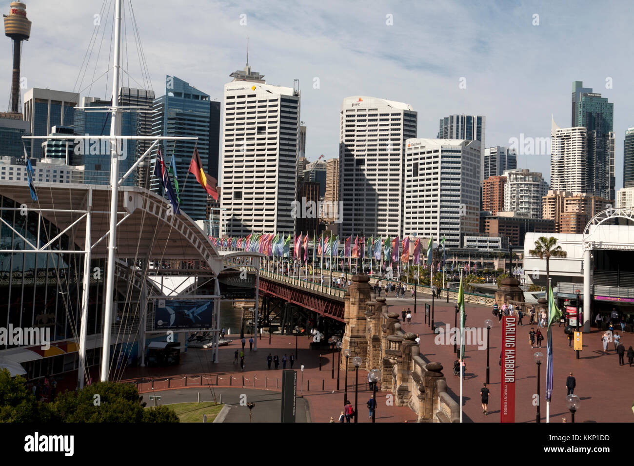 pyrmont bridge darling harbour sydney new south wales australia Stock ...