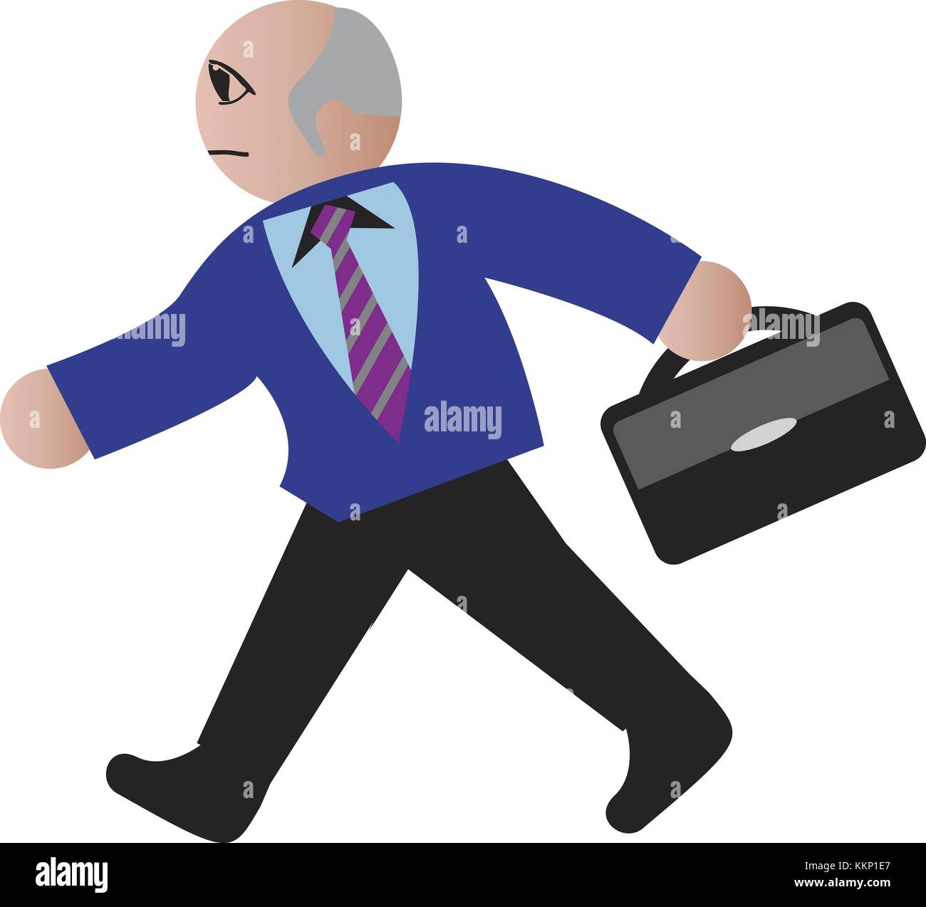 Businessman late vector man person hi-res stock photography and images ...
