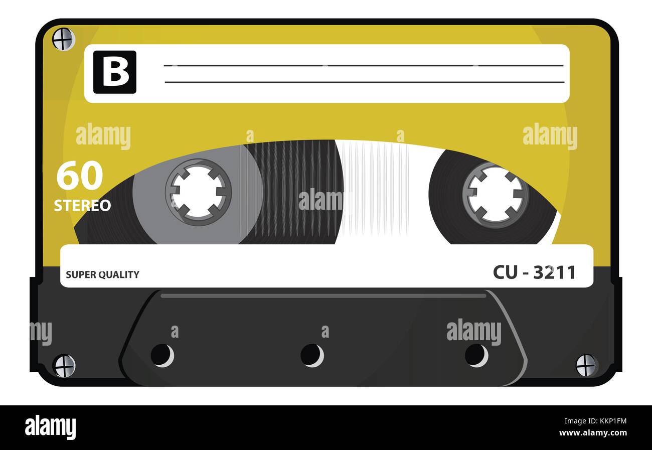 Cassette tape illustration Cut Out Stock Images & Pictures - Alamy