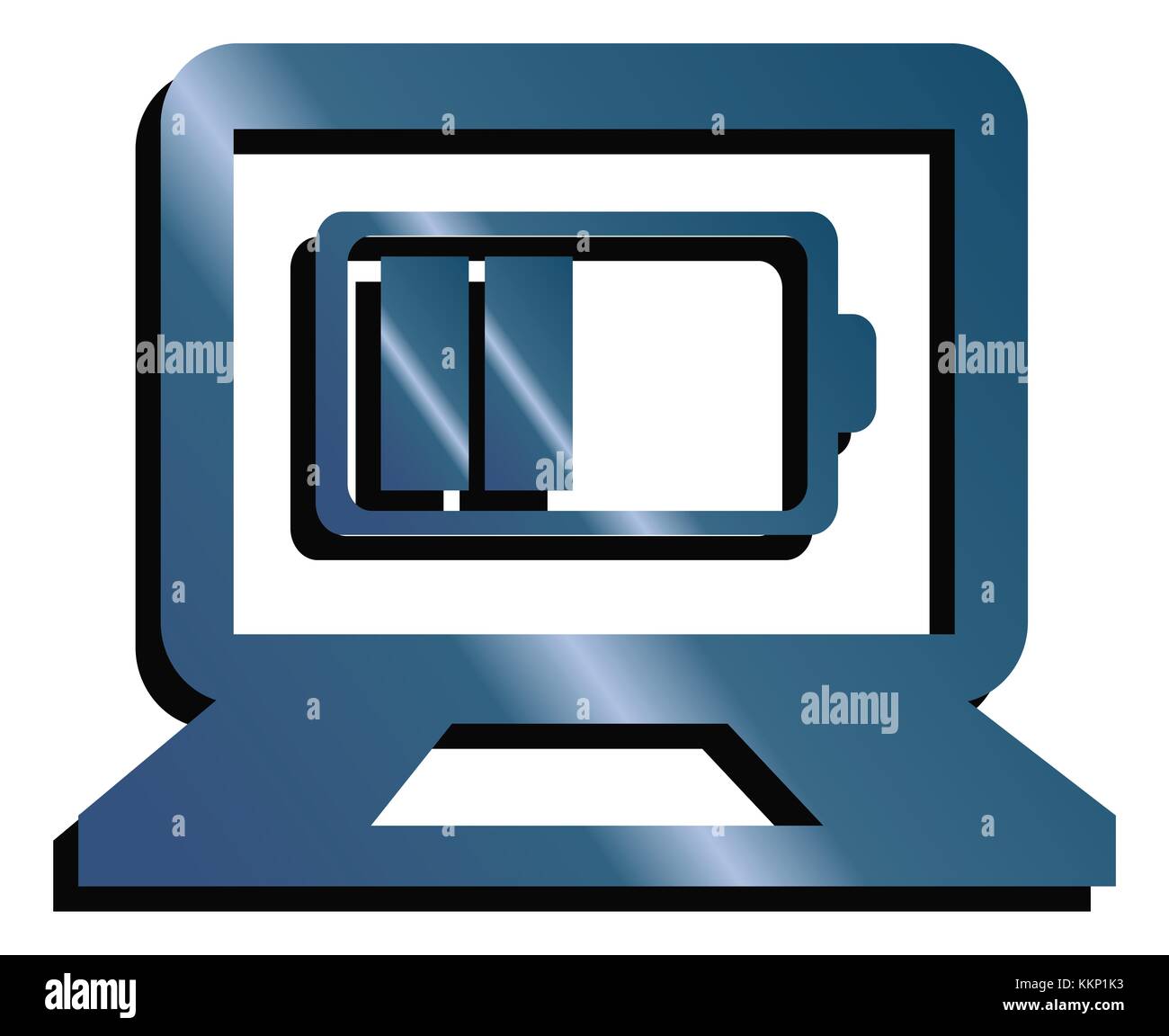 communication technology laptop icon Stock Photo - Alamy