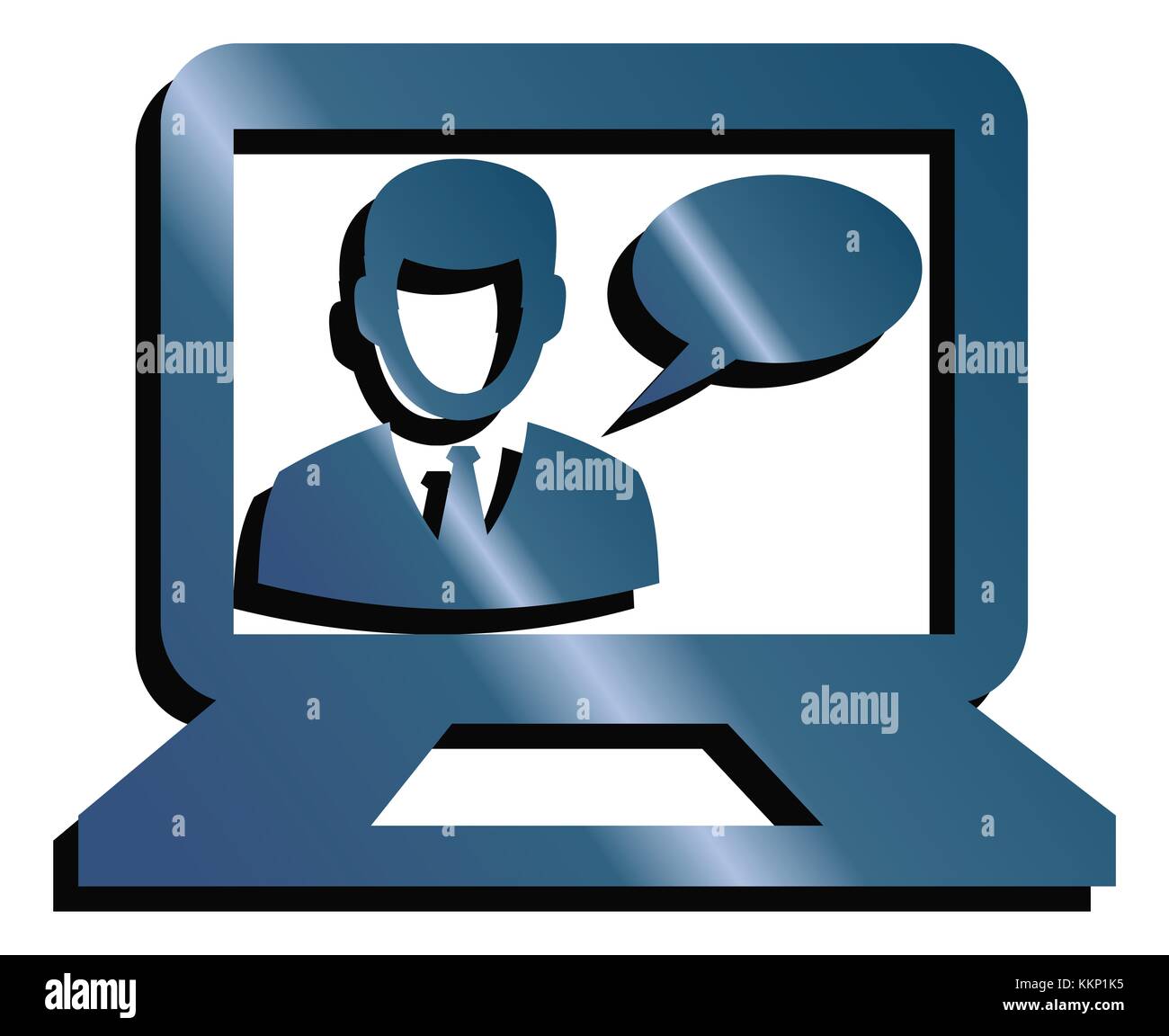 Men communication bubble design Cut Out Stock Images & Pictures - Alamy