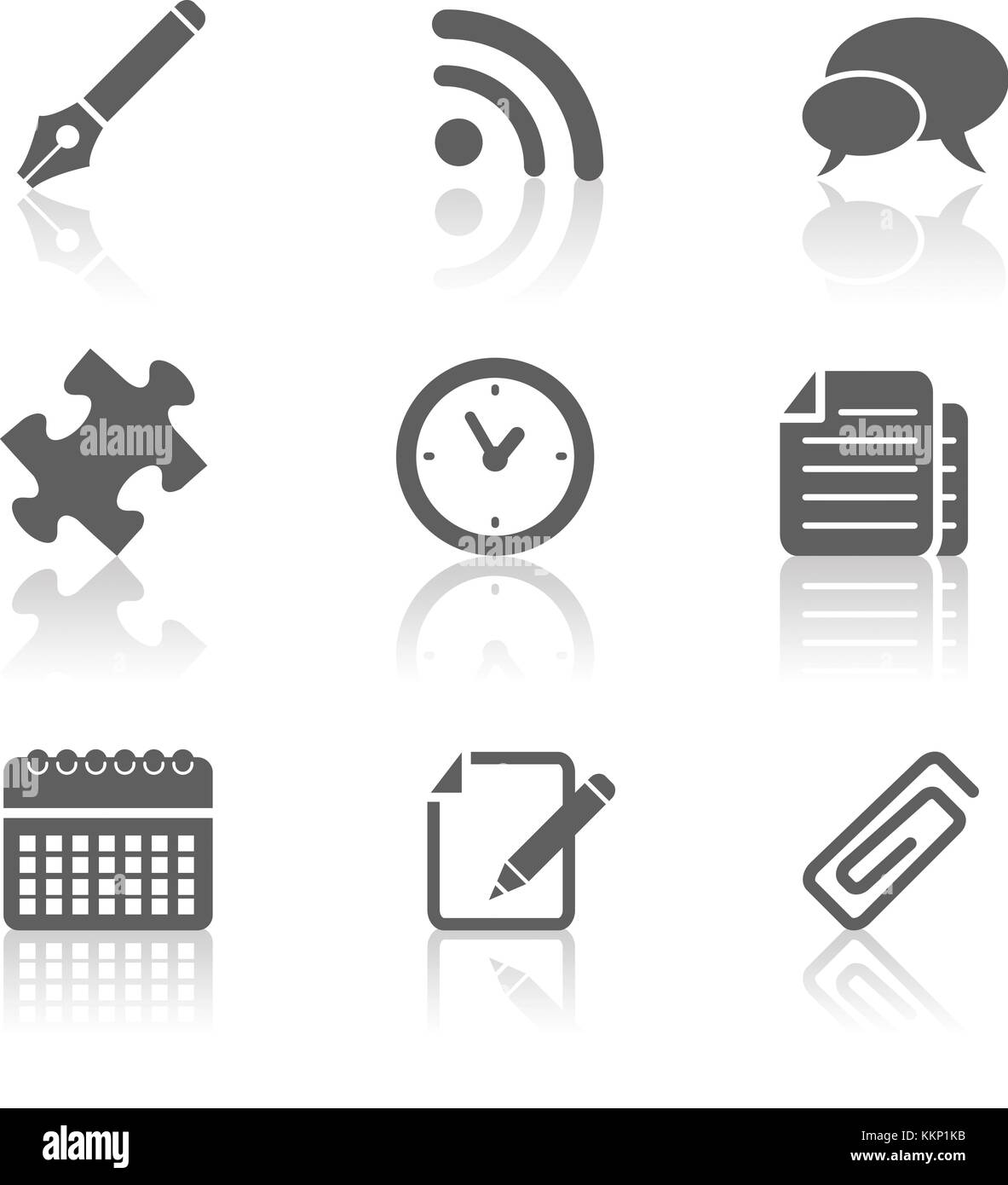 Computer icons Black and White Stock Photos & Images - Alamy