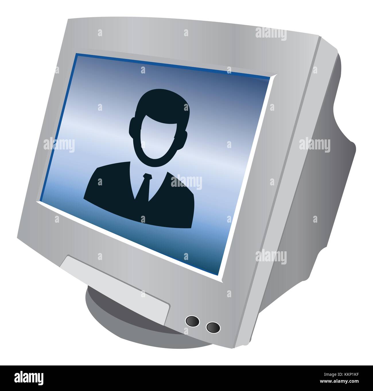 computer monitor icon Stock Photo - Alamy