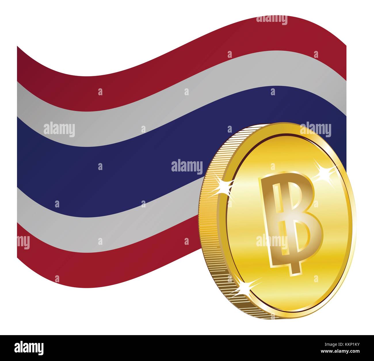 Currency Sign over Flag Stock Photo - Alamy