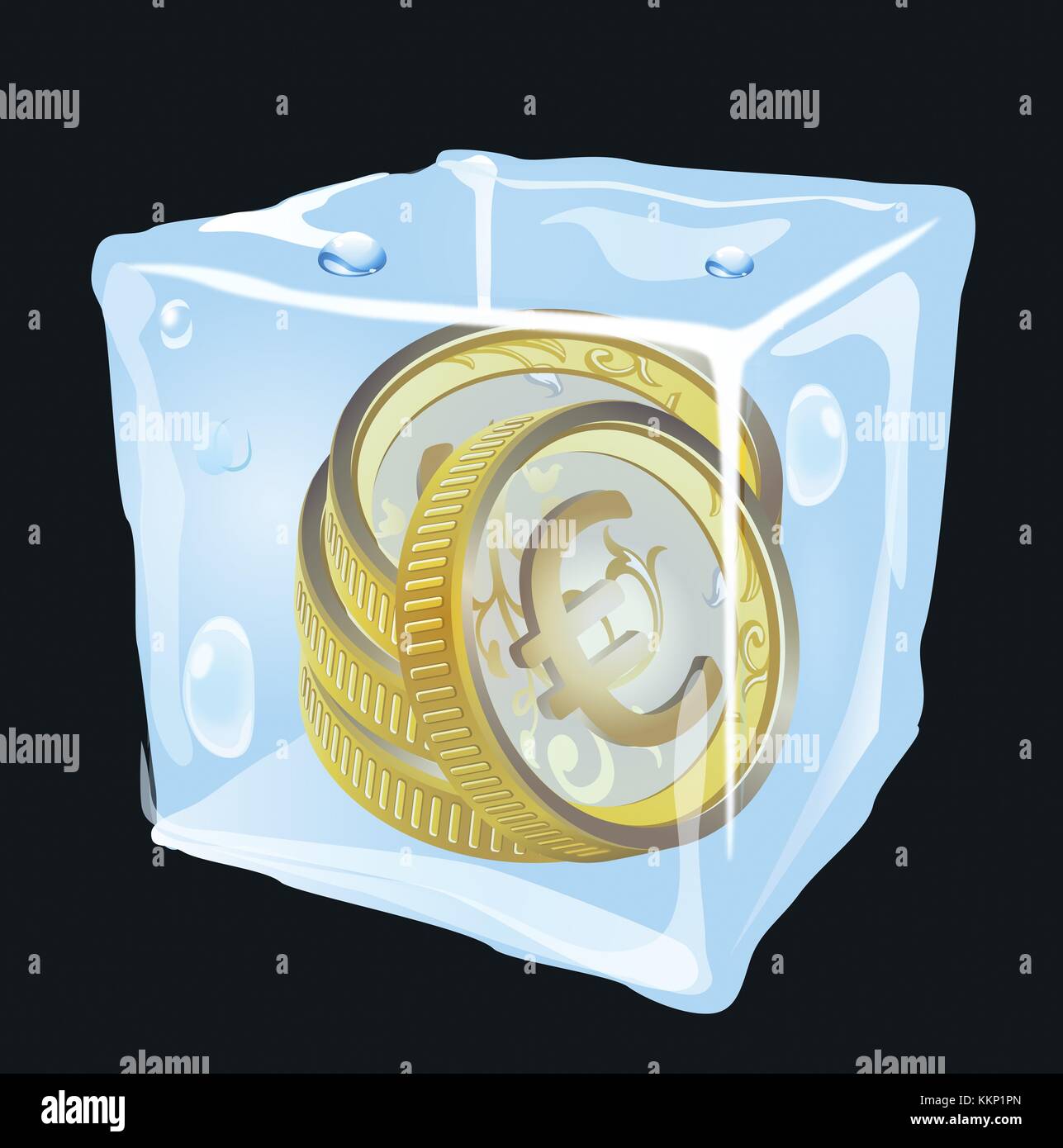 Melting coins hi-res stock photography and images - Alamy