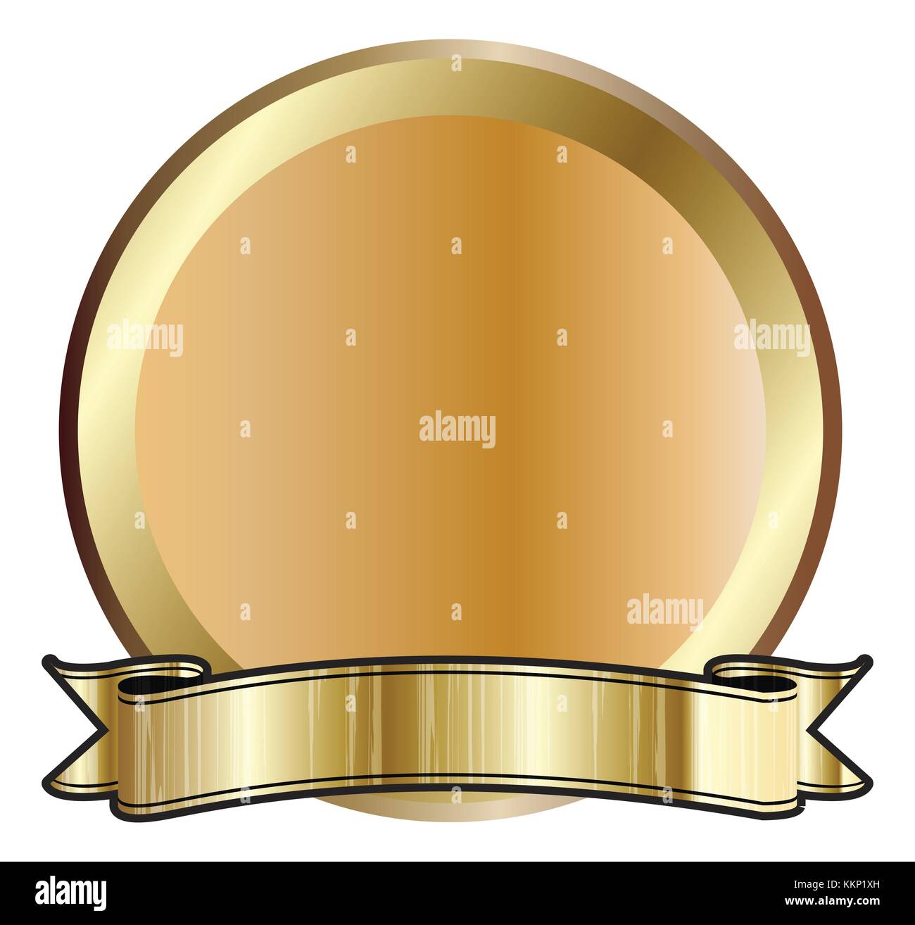 Gold crest black border Cut Out Stock Images & Pictures - Alamy
