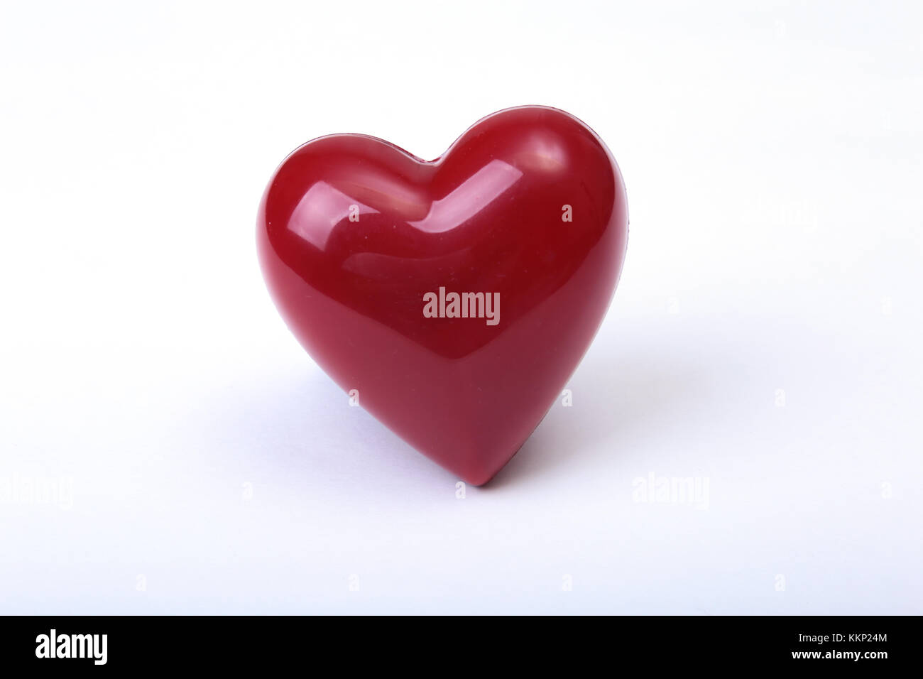 A red heart isolated on white background Stock Photo - Alamy