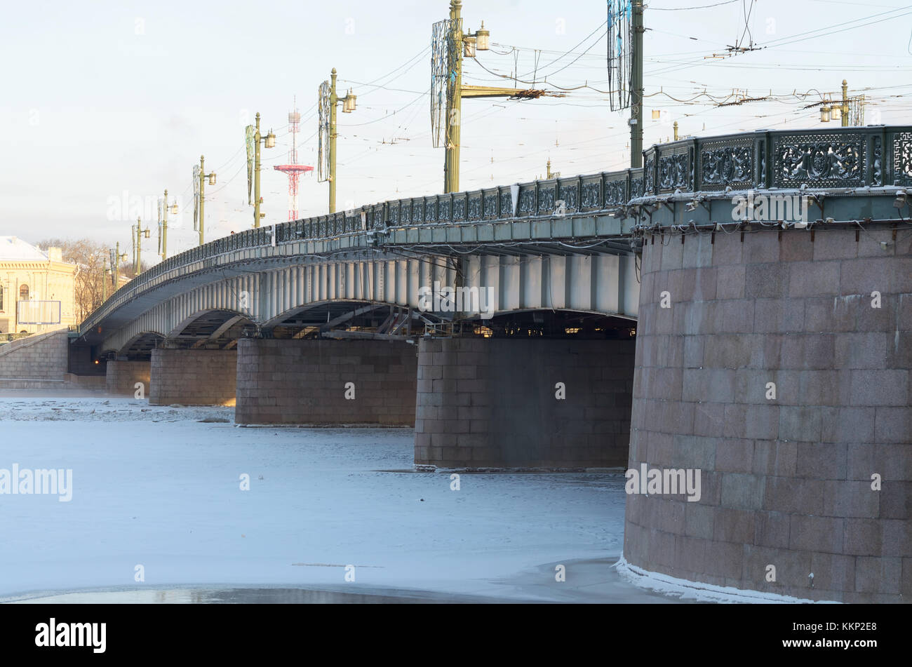 The bridge over the river is very strong and reliable architectural ...