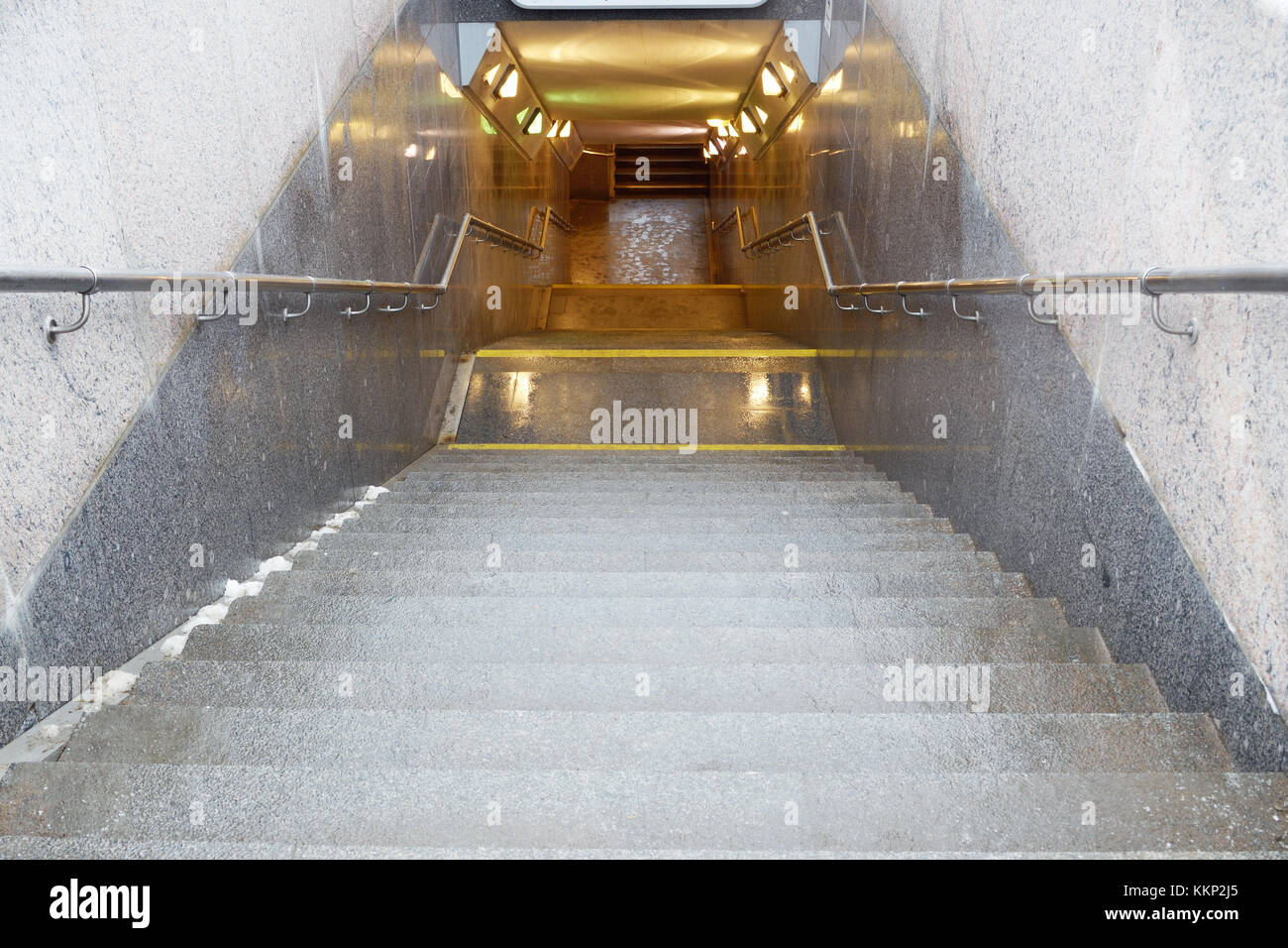 Underpass in the city is used in order to cross the road Stock Photo ...