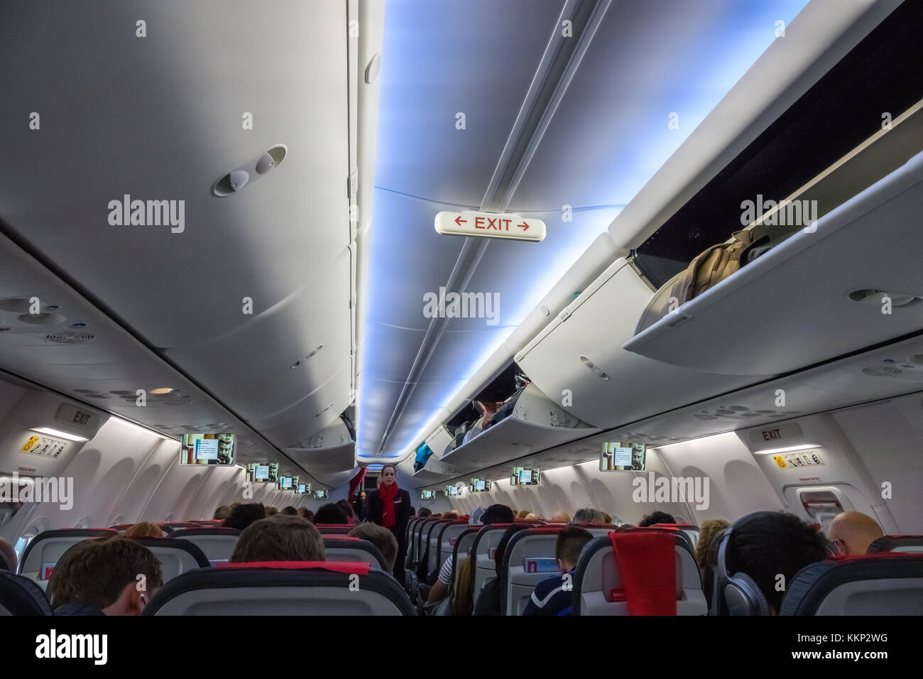 Jumbo jet interior hi-res stock photography and images - Alamy