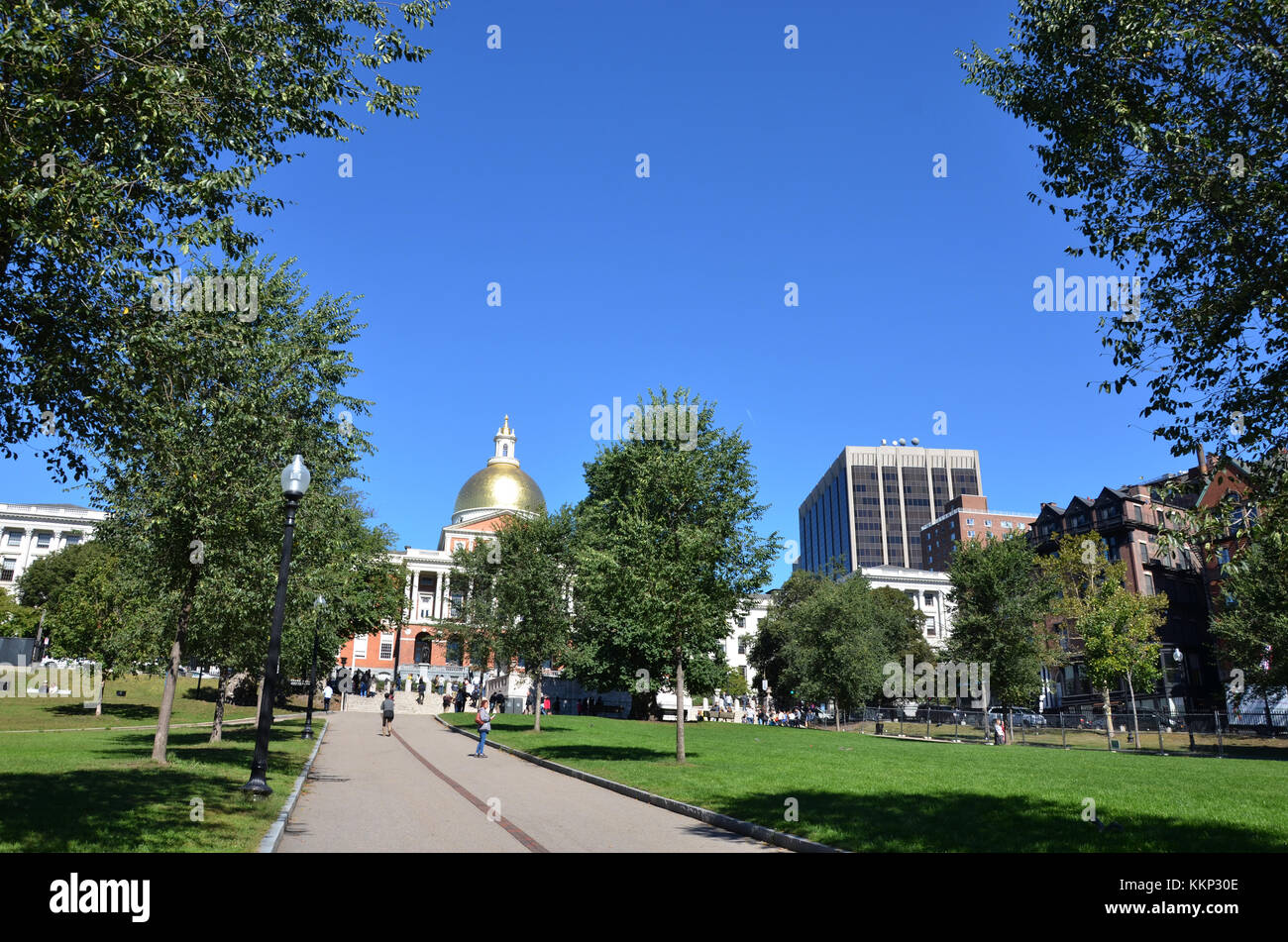 Boston state house kennedy hi-res stock photography and images - Alamy