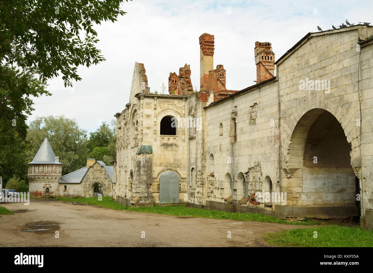 Ancient temple in need of restoration.Its walls over time are destroyed ...