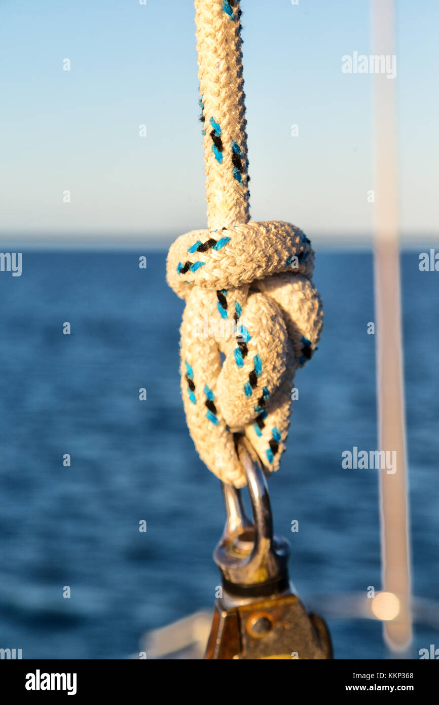 in australian catamaran a old rope in the sky like abstract concept ...
