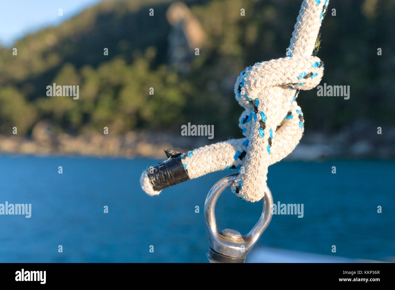 in australian catamaran a old rope in the sky like abstract concept ...