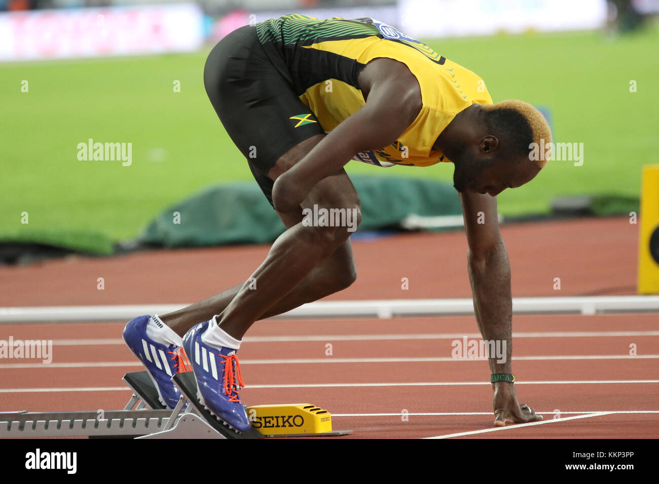 Shane HUDSON of Jamaica in the Men's 400m T47 Final at the World Para ...