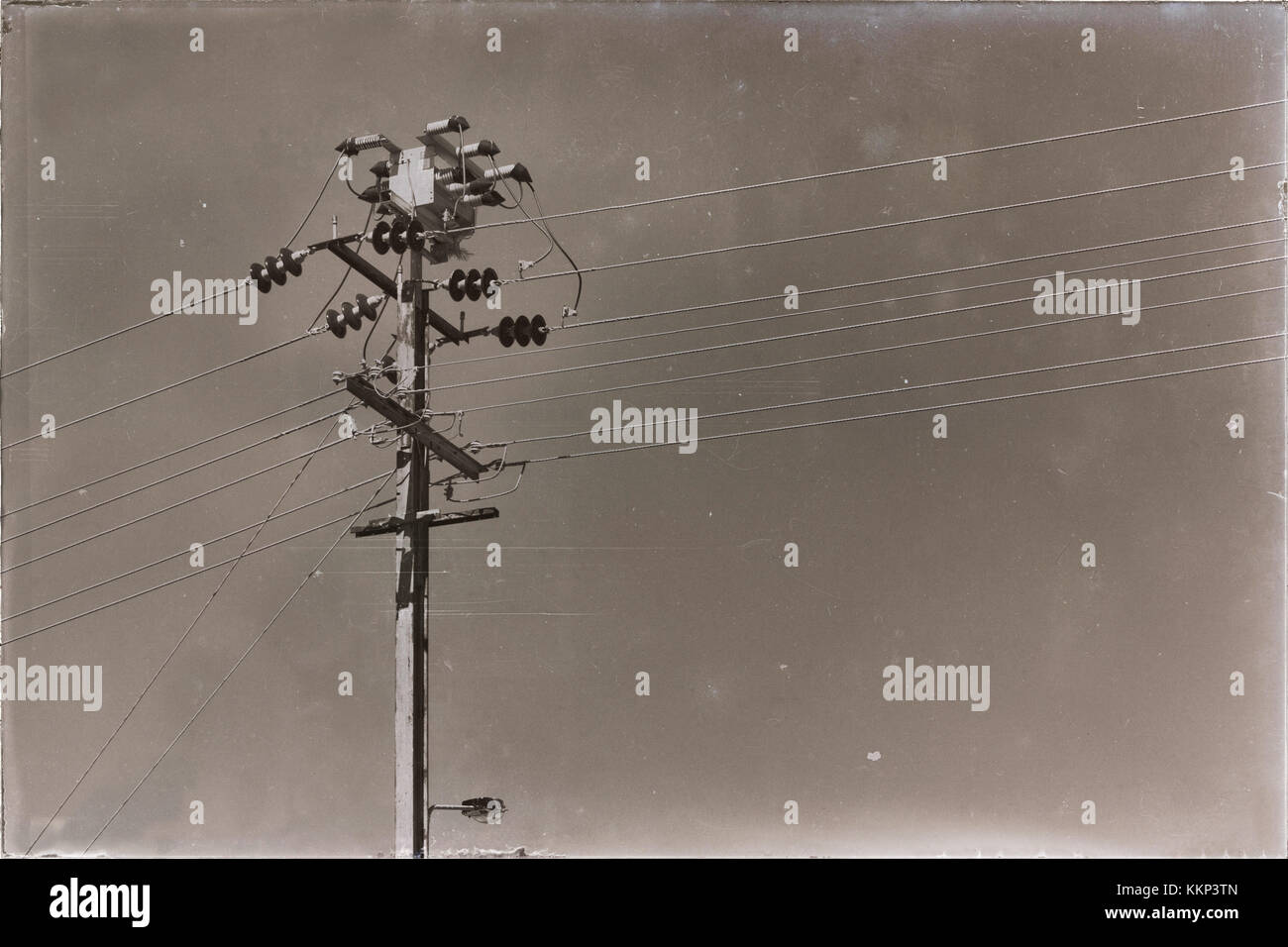 in australia the concept of power line with electrical pole in the ...
