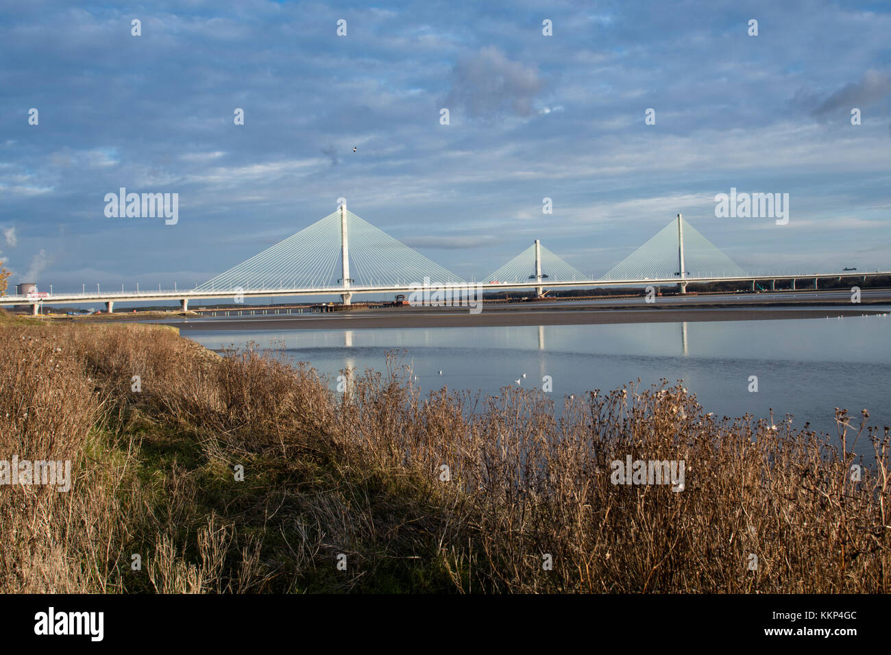 Mersey Gateway toll bridge linking Runcorn and Widnes across the River ...