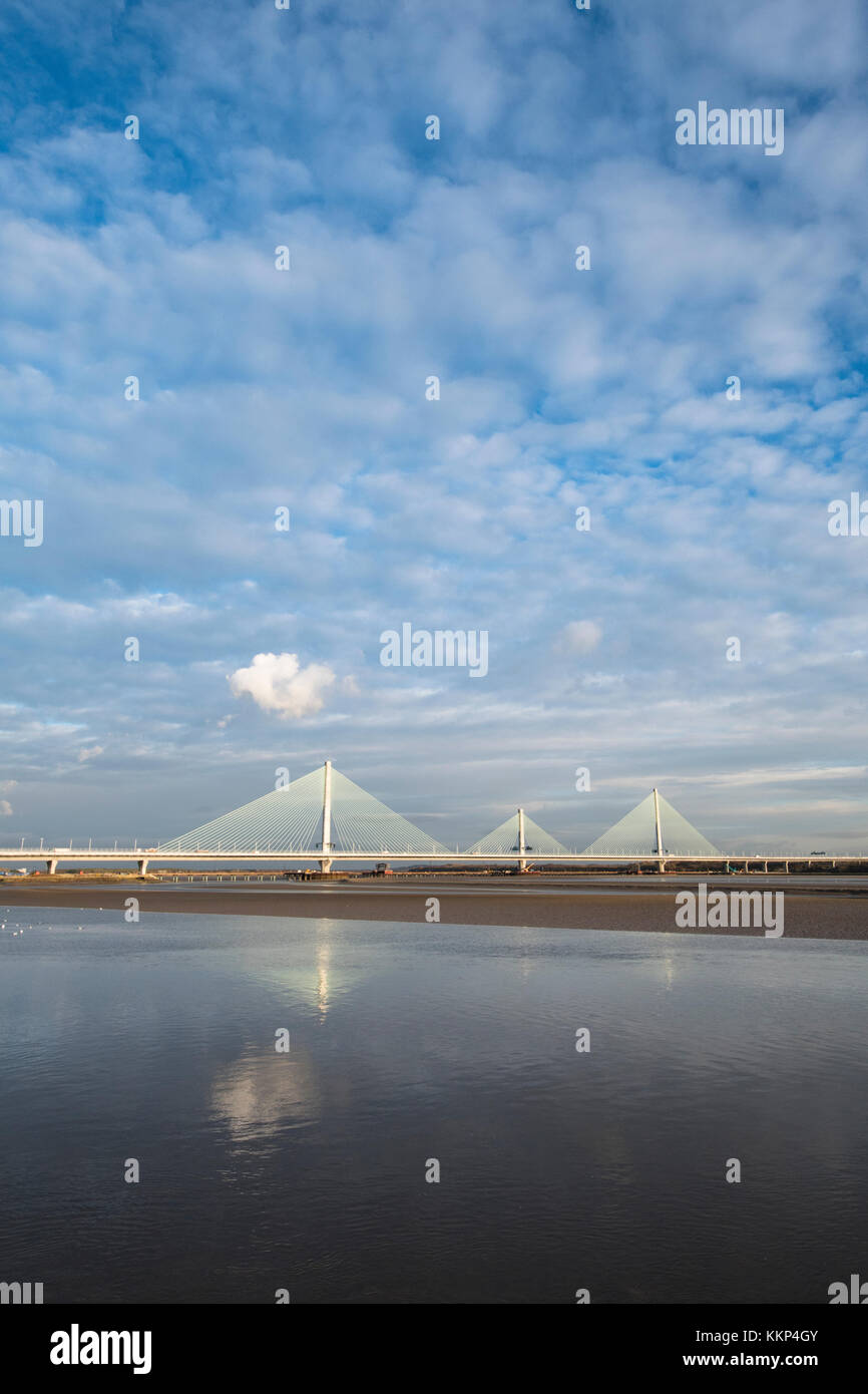 Mersey Gateway toll bridge linking Runcorn and Widnes across the River ...