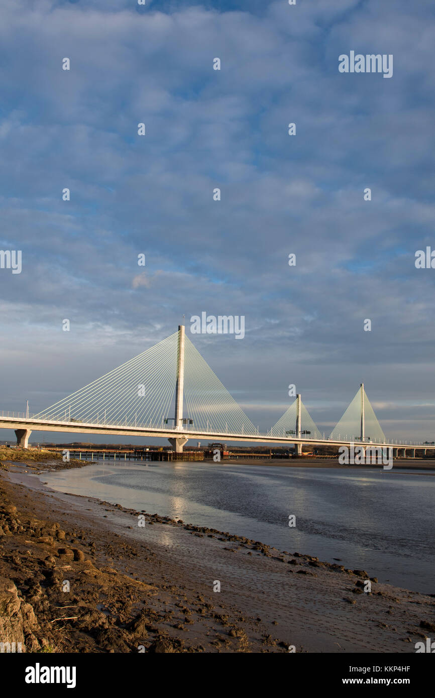 Mersey Gateway toll bridge linking Runcorn and Widnes across the River ...