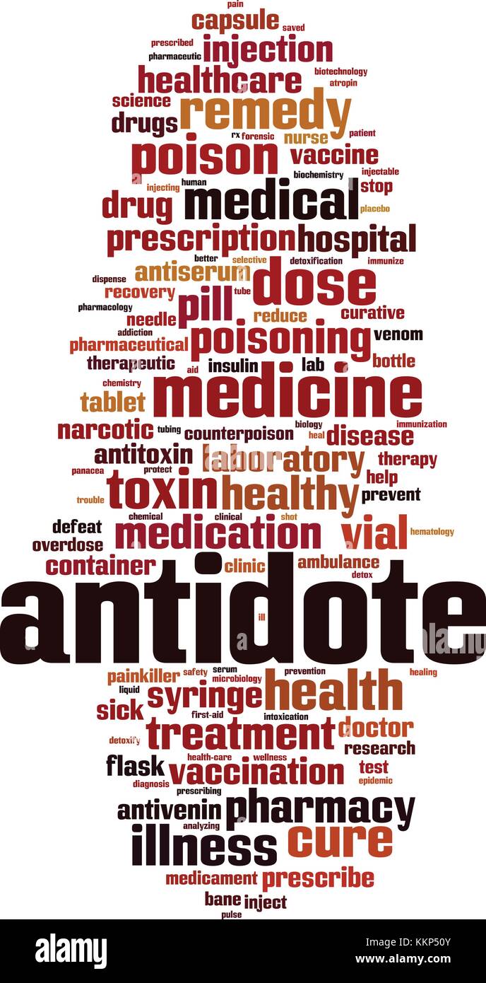Antidote word cloud concept. Vector illustration Stock Vector Image ...