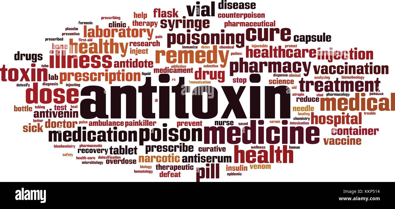 Antitoxin word cloud concept. Vector illustration Stock Vector Image ...