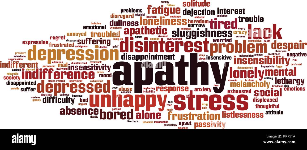 Apathy word cloud concept. Vector illustration Stock Vector Image & Art ...
