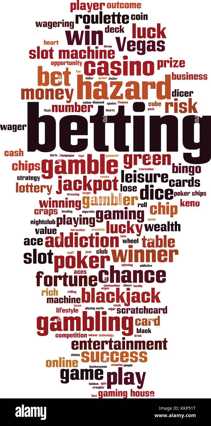 Betting word cloud concept. Vector illustration Stock Vector Image ...