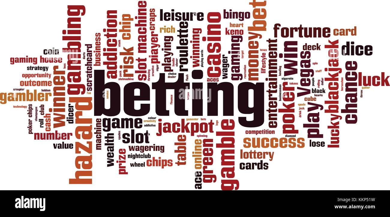 Betting word cloud concept. Vector illustration Stock Vector Image ...