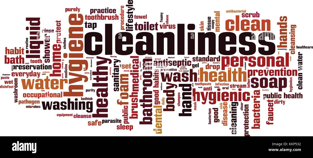 Sanitation word cloud concept hi-res stock photography and images - Alamy