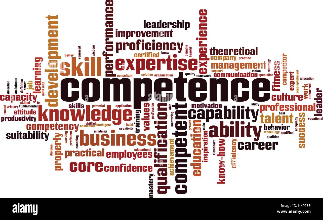 Competence word cloud concept. Vector illustration Stock Vector Image ...