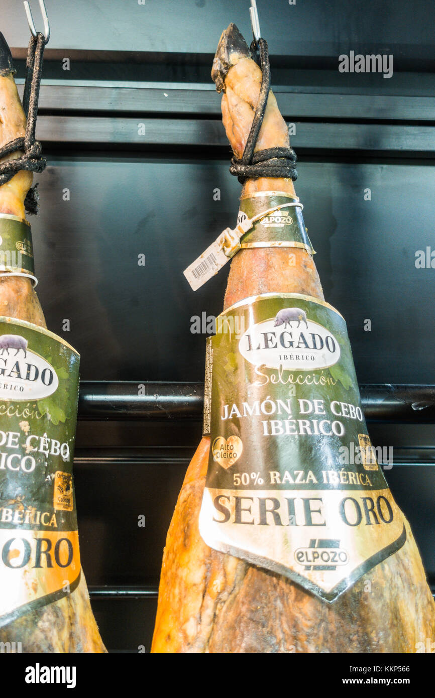 Whole serrano ham hi-res stock photography and images - Alamy