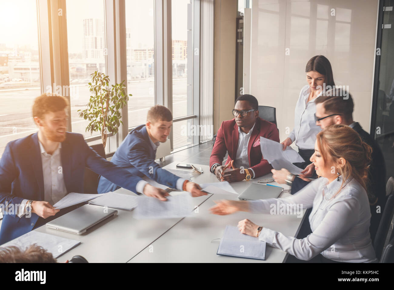 Young man surrounded crowd hi-res stock photography and images - Alamy