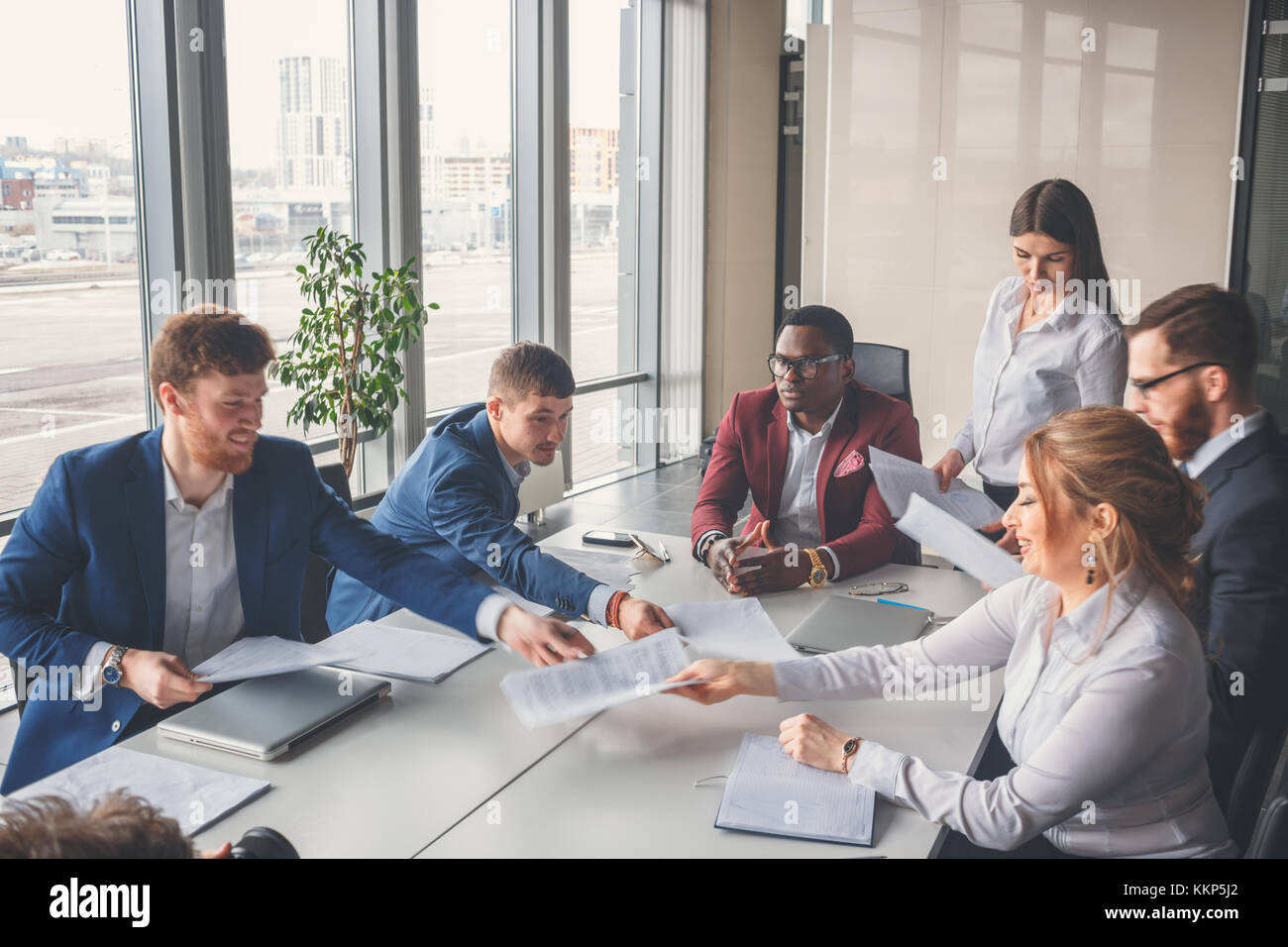 Group Business People Entering Office High Resolution Stock Photography ...