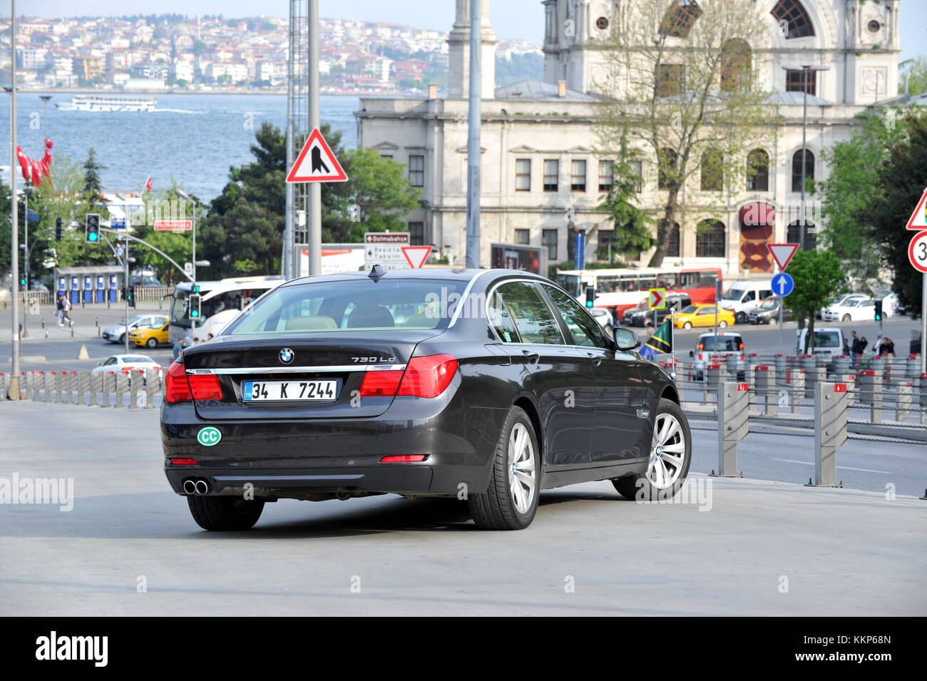 BMW 730 LD long wheelbase version in Istanbul Stock Photo - Alamy