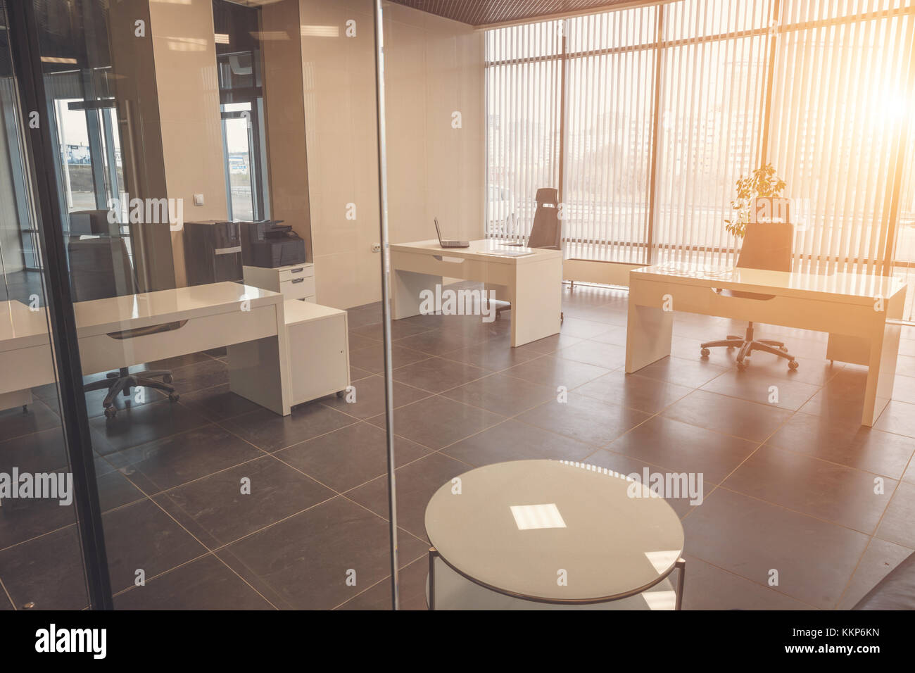 Simple and stylish office environment Stock Photo - Alamy