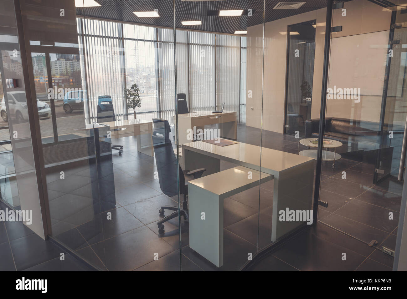 Simple and stylish office environment Stock Photo - Alamy