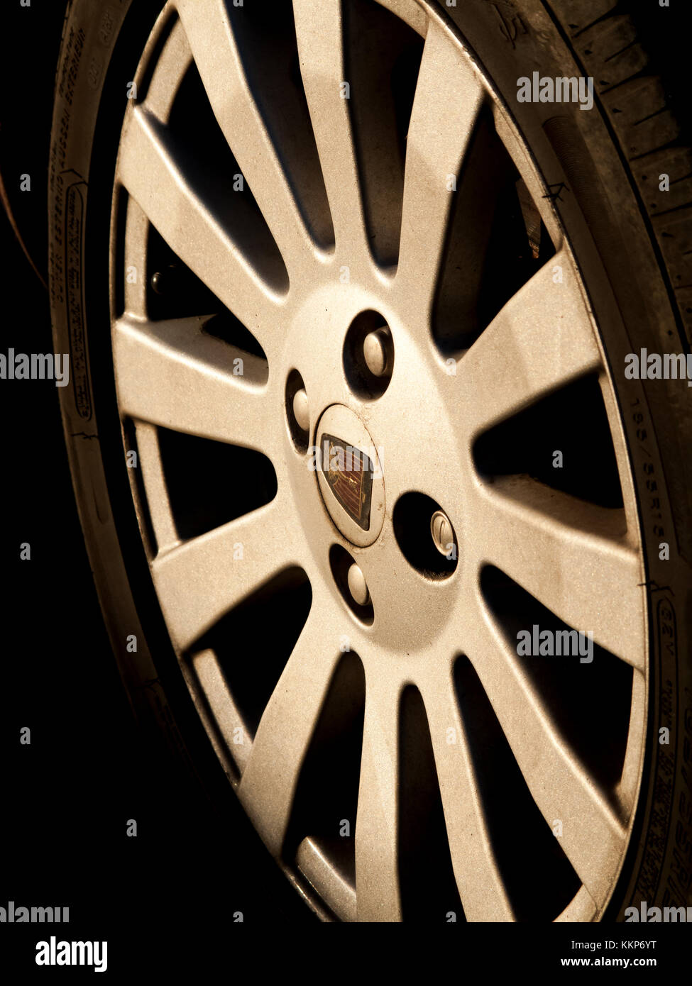 Rover Group badge on vehicle alloy wheel, company stopped producing ...