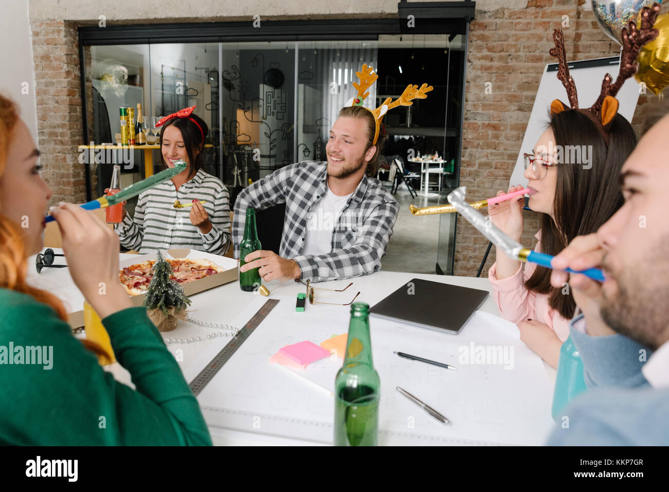 No party without party horns Stock Photo - Alamy