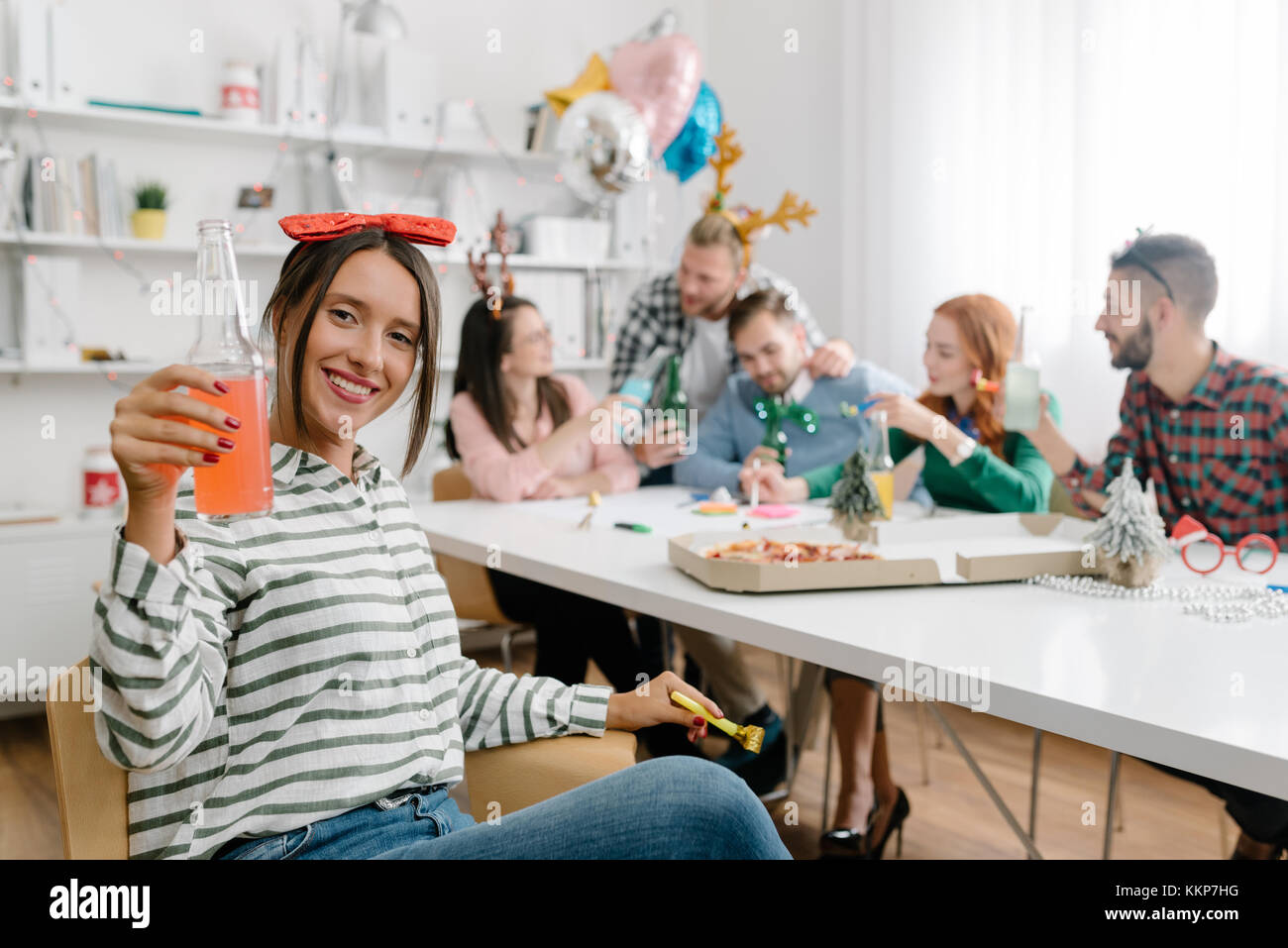 Tipsy woman hi-res stock photography and images - Alamy